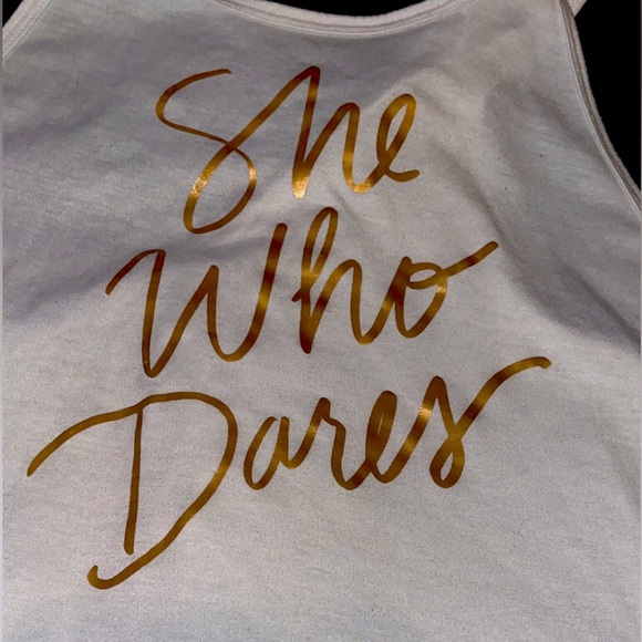 Tops | White Racer Back Cotton Tank | Poshmark